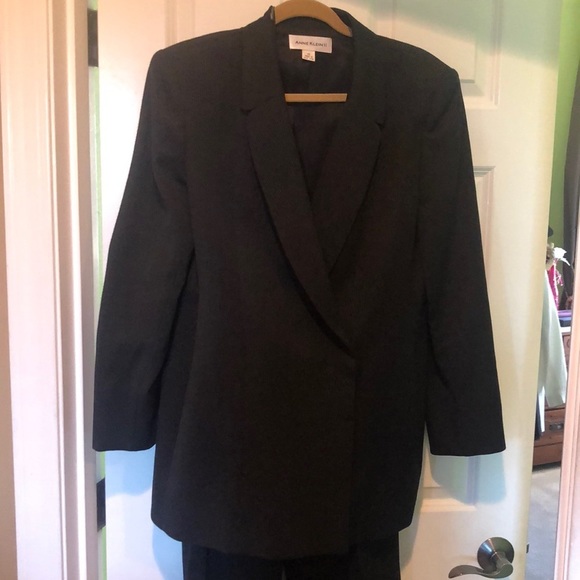 Anne Klein | Jackets & Coats | Anne Klein Ll Pinstriped Double Breasted 2 Pc Suit | Poshmark